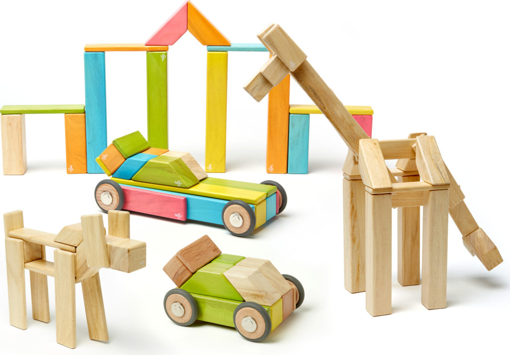 Tegu: 42-piece Set in Tints - Tabla Rasa Toy Store Cafe